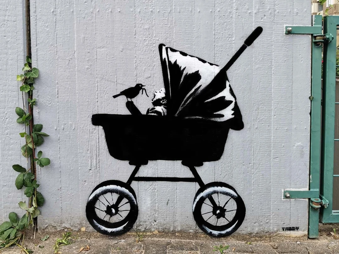 Early Bird Special, TABBY (me), Spraypaint/Stencil, 2023 | Scrolller