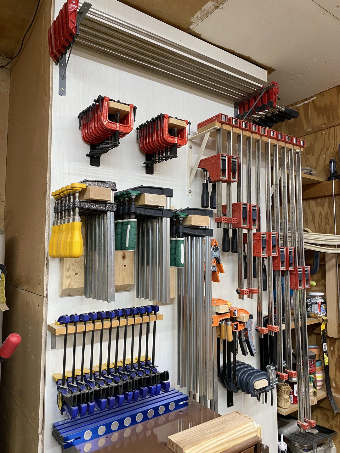 Clamp Wall finally organized | Scrolller