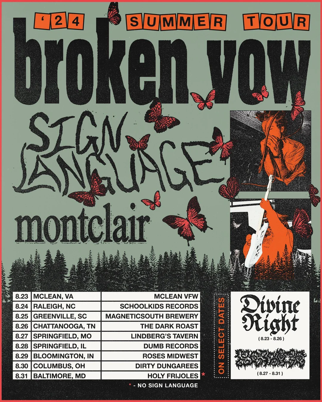 Broken Vow summer tour with Sign Language, Montclair, Divine Right, & Rejoice announced | Scrolller