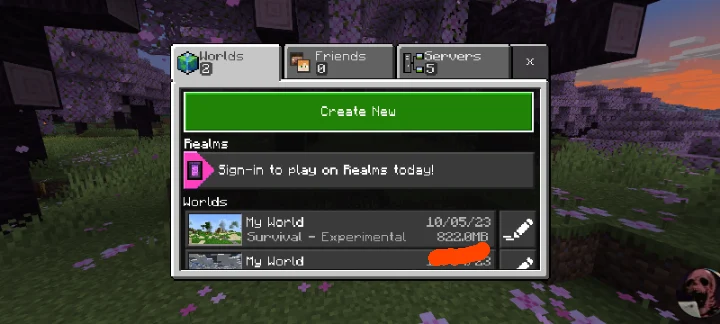 Freshly created modded bedrock world 💀 | Scrolller