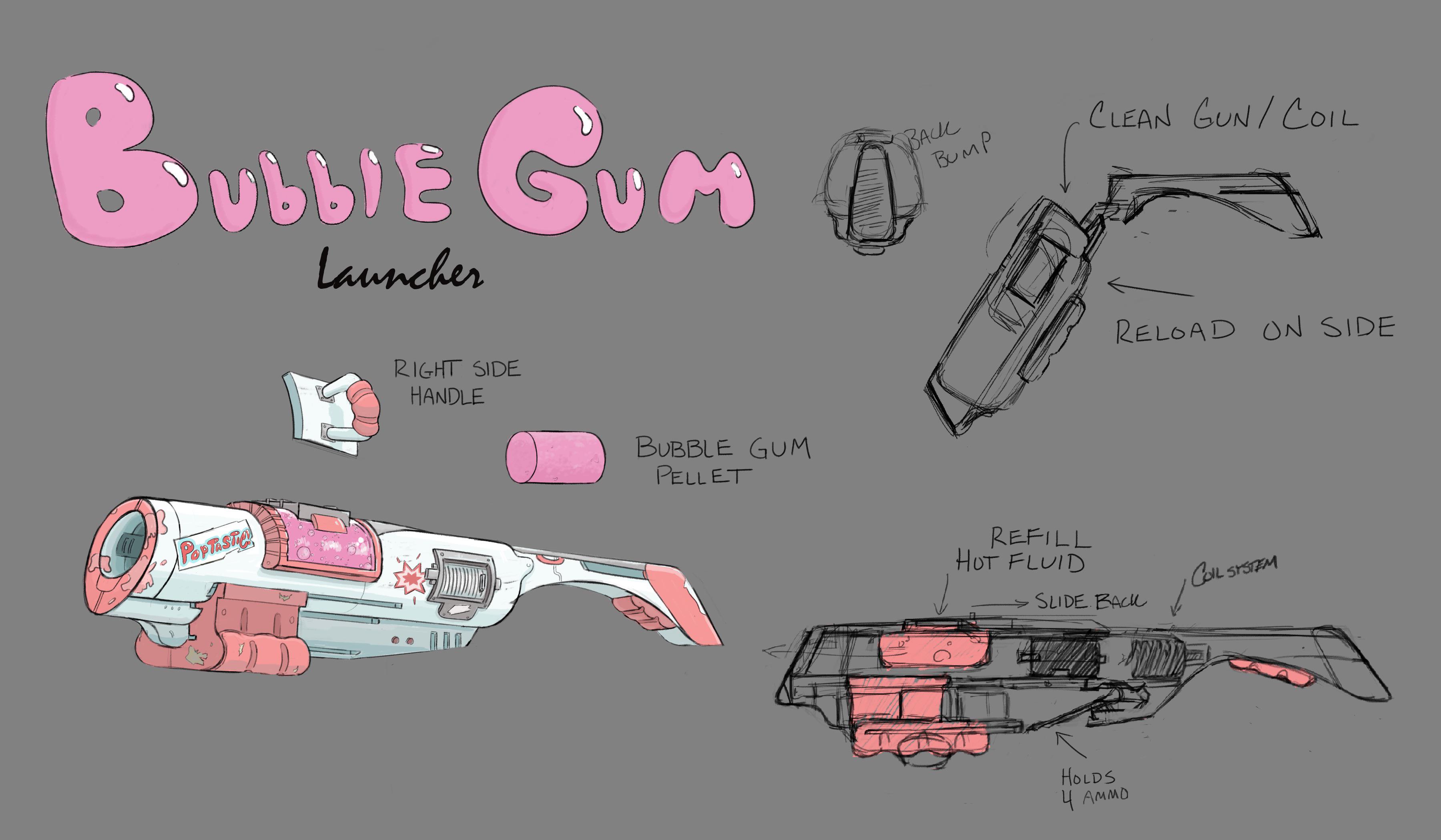 Bubble Gum Launcher, Me, Digital 2D, 2022 | Scrolller
