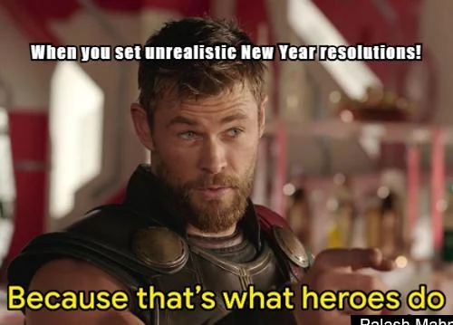 When you set unrealistic New Year Resolutions | Scrolller