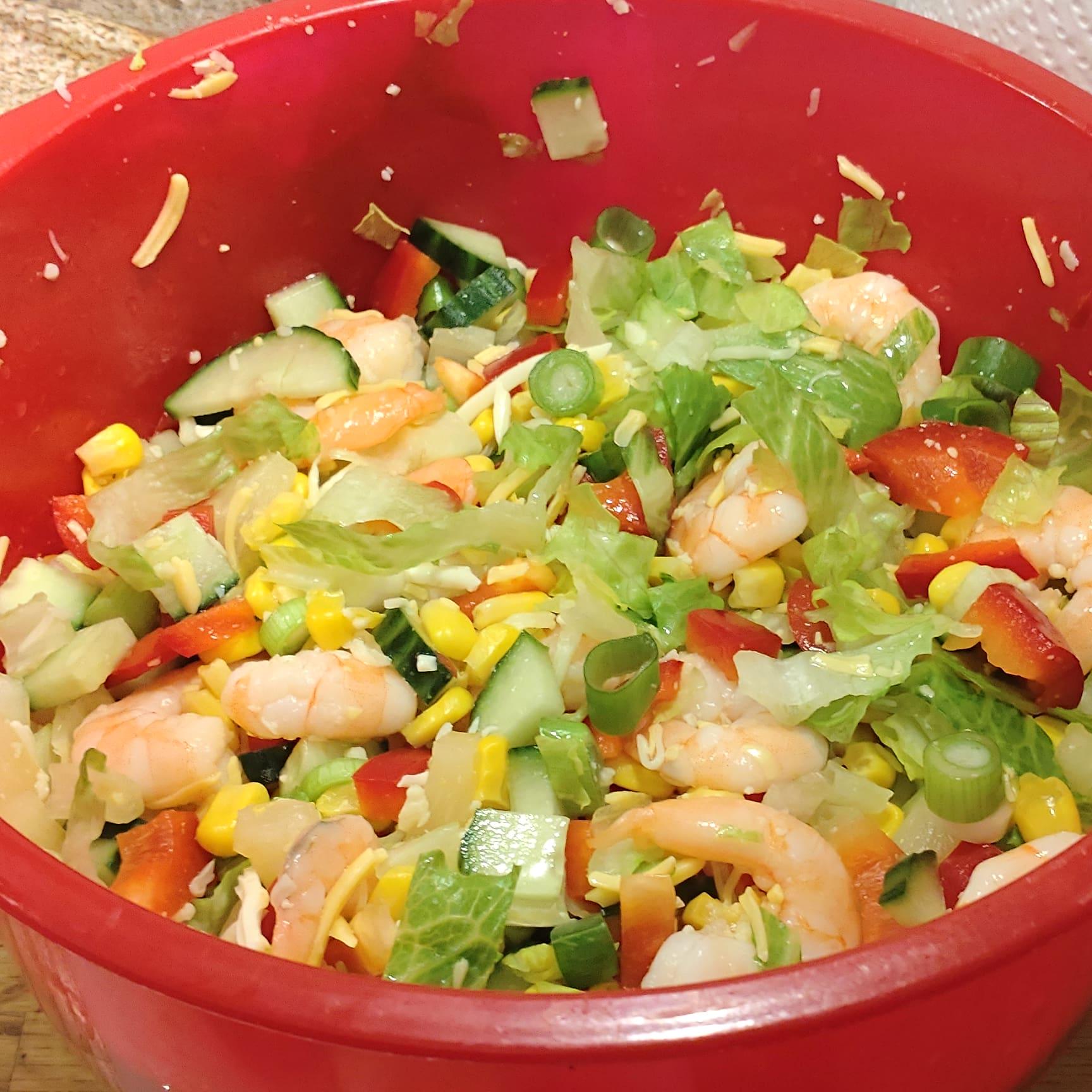 [homemade] scampi salad | Scrolller