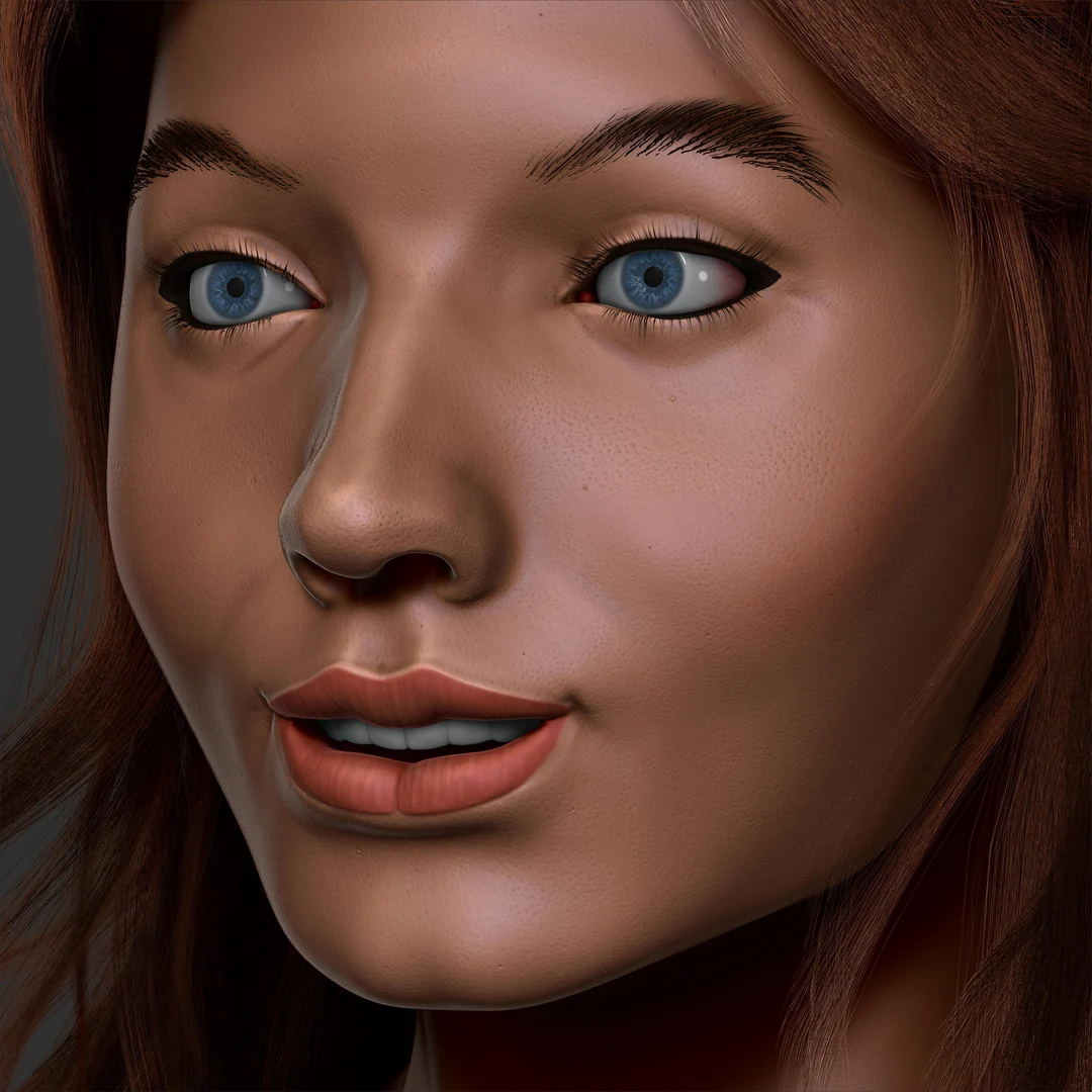 Female Head Study, ScottyCees, 3D, 2023 | Scrolller