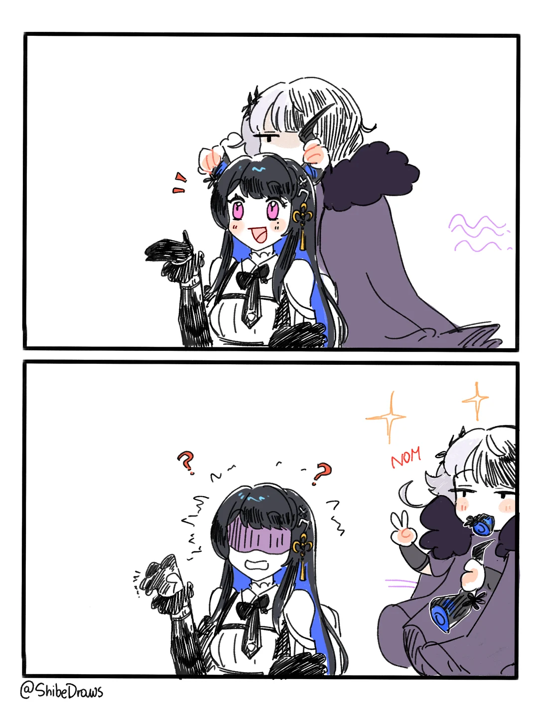 Shiori taking Rissa's horns | Scrolller