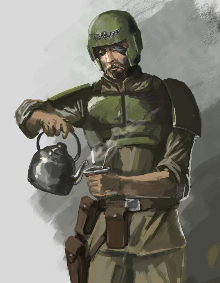 chill guardsman #40daysof40k | Scrolller