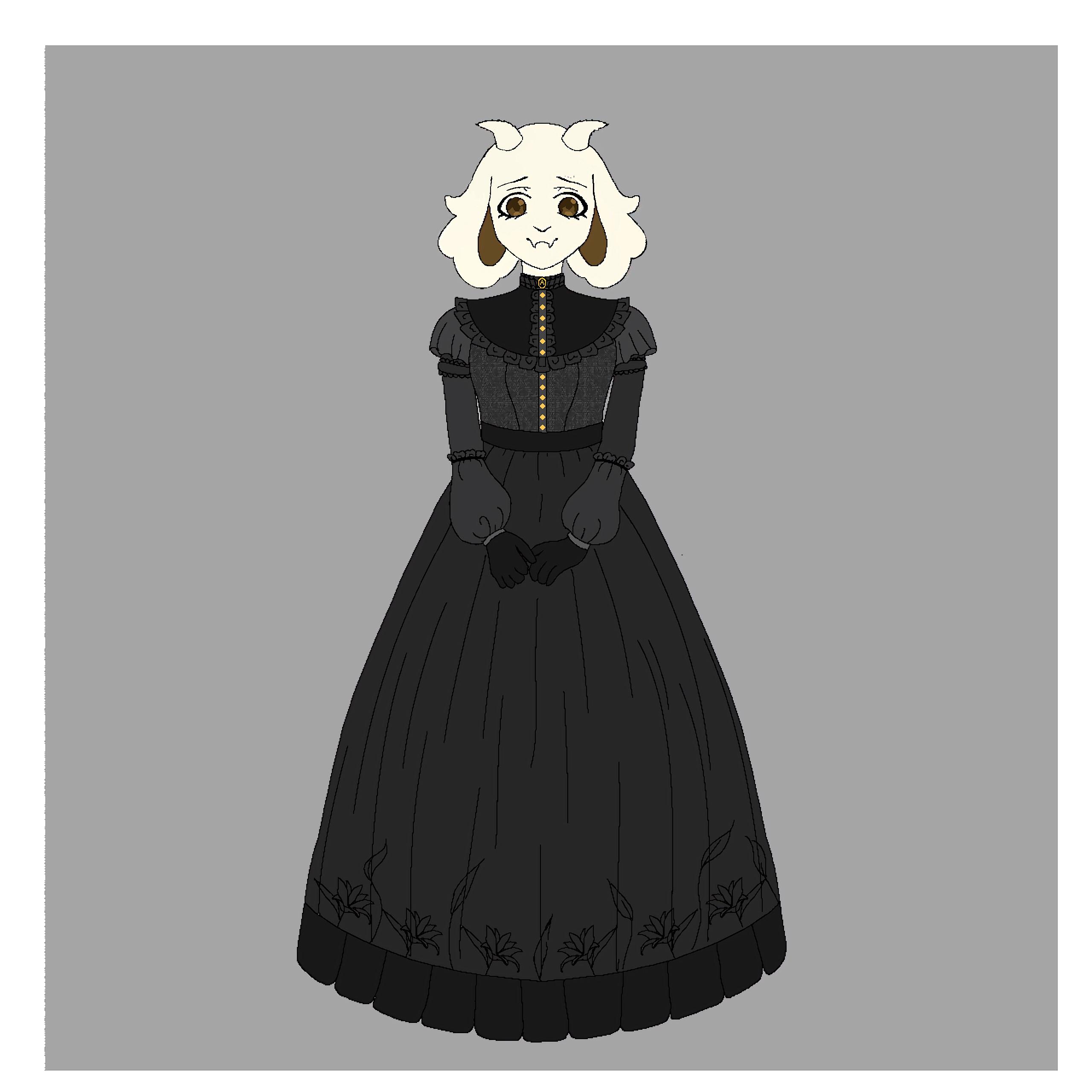 Toriel in victorian mourning dress :3 | Scrolller