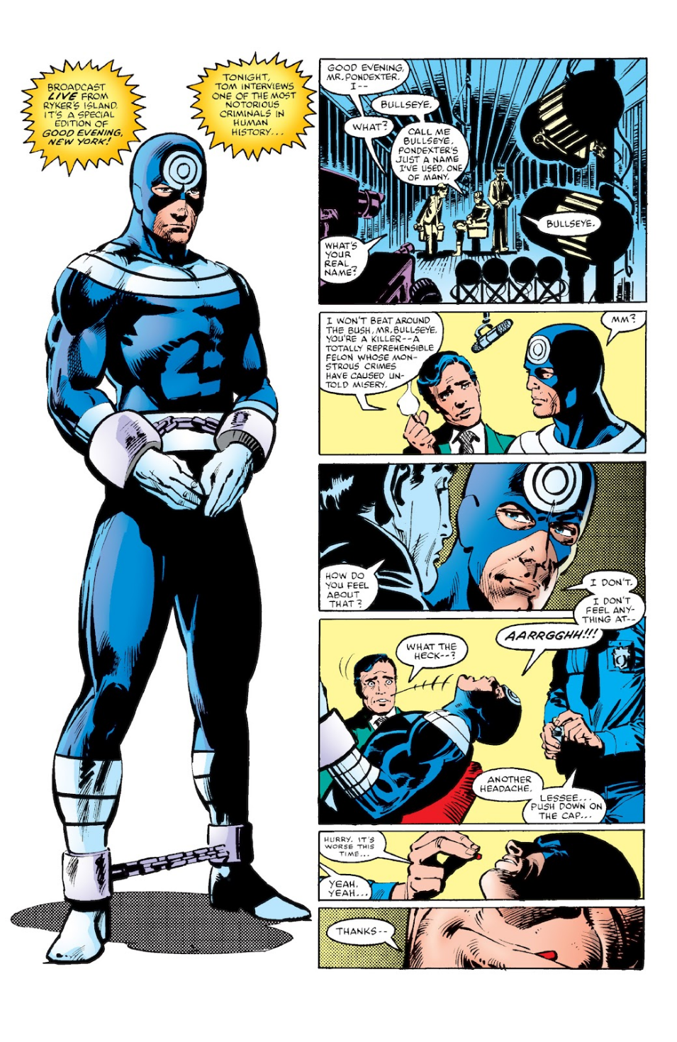 This scene from Daredevil #181 feels like a precursor to the Joker's escape in The Dark Knight ...