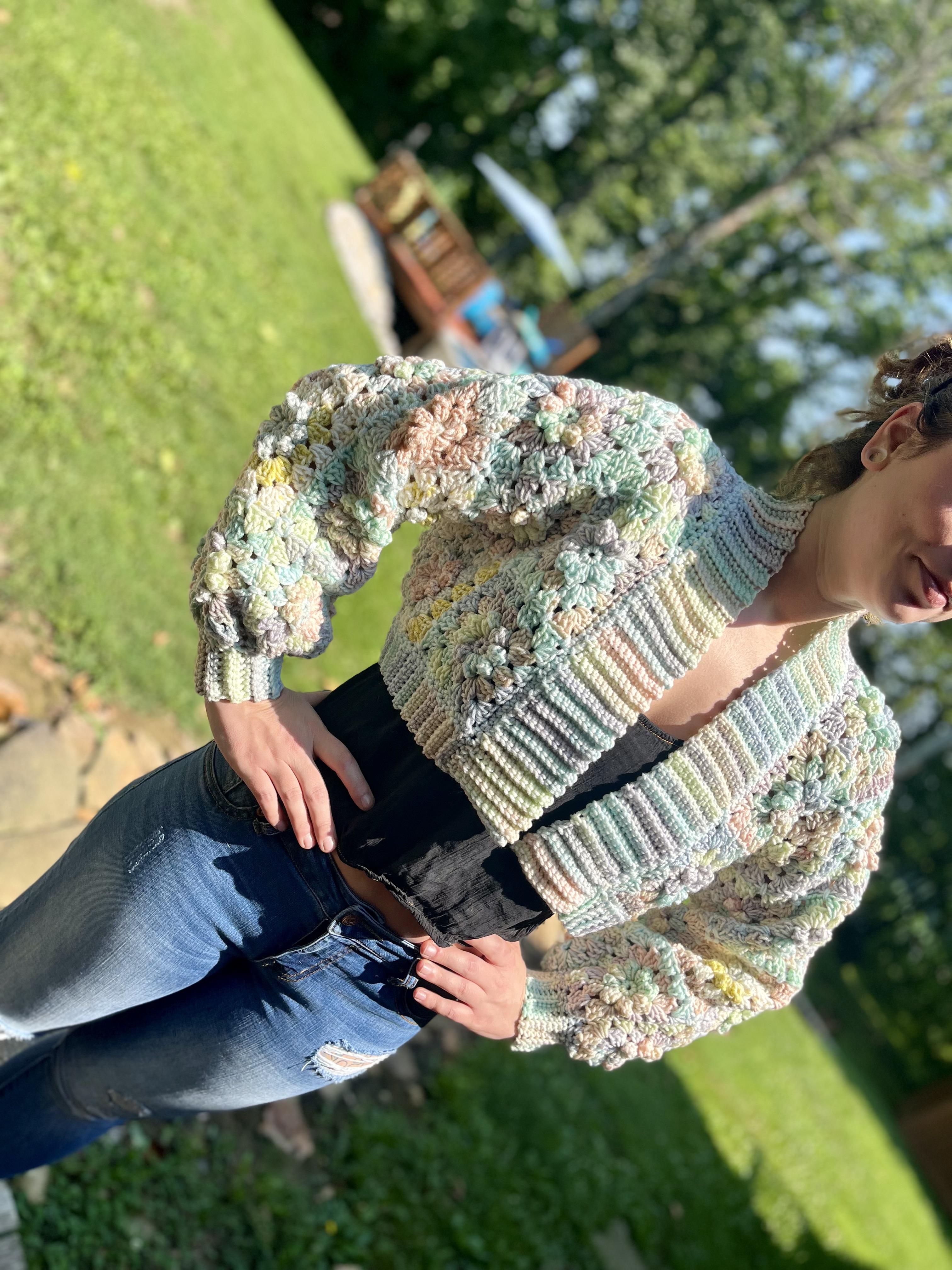 Crochet granny square cardigan | Scrolller