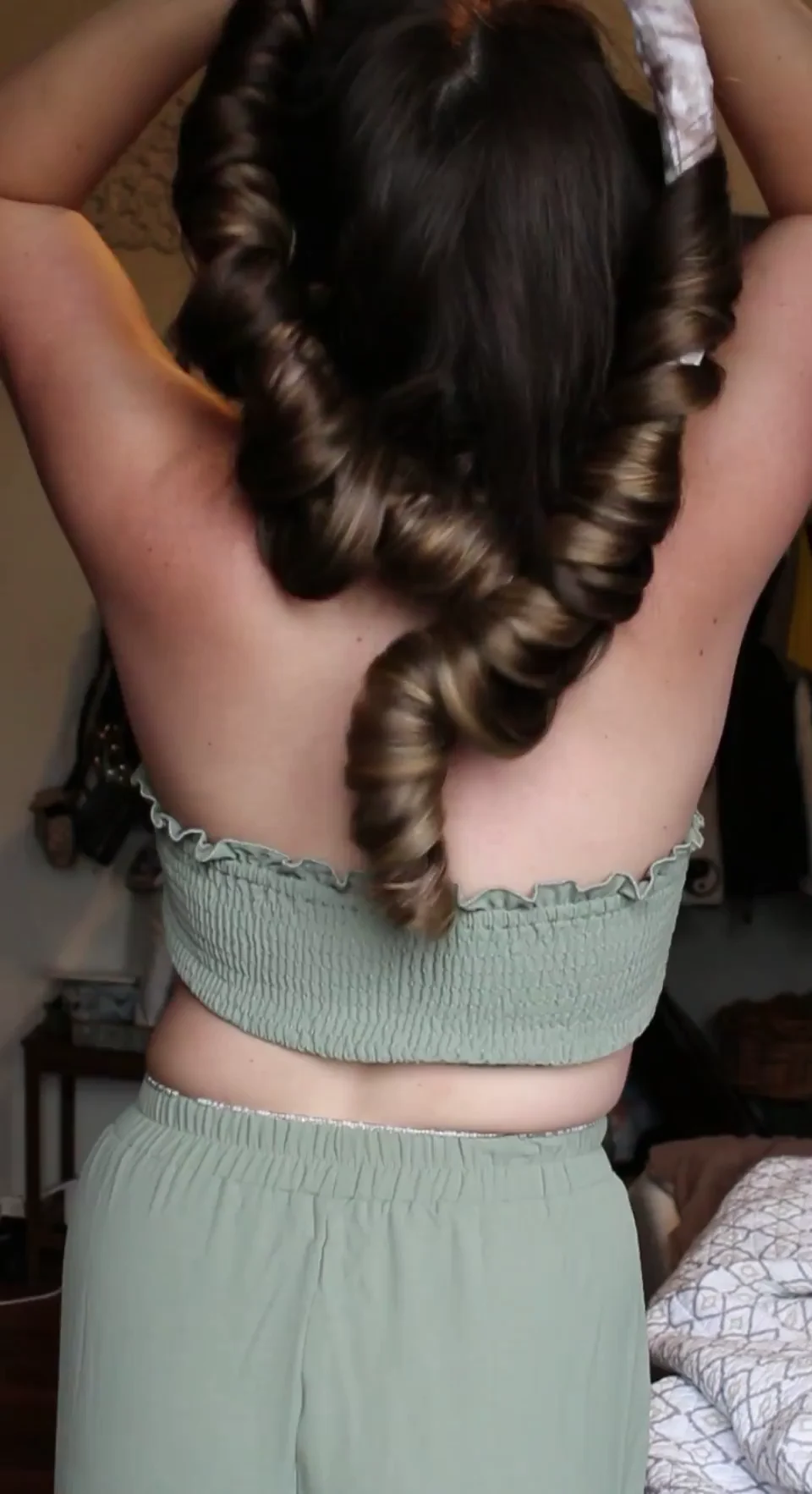 Heatless curls on long hair success | Scrolller