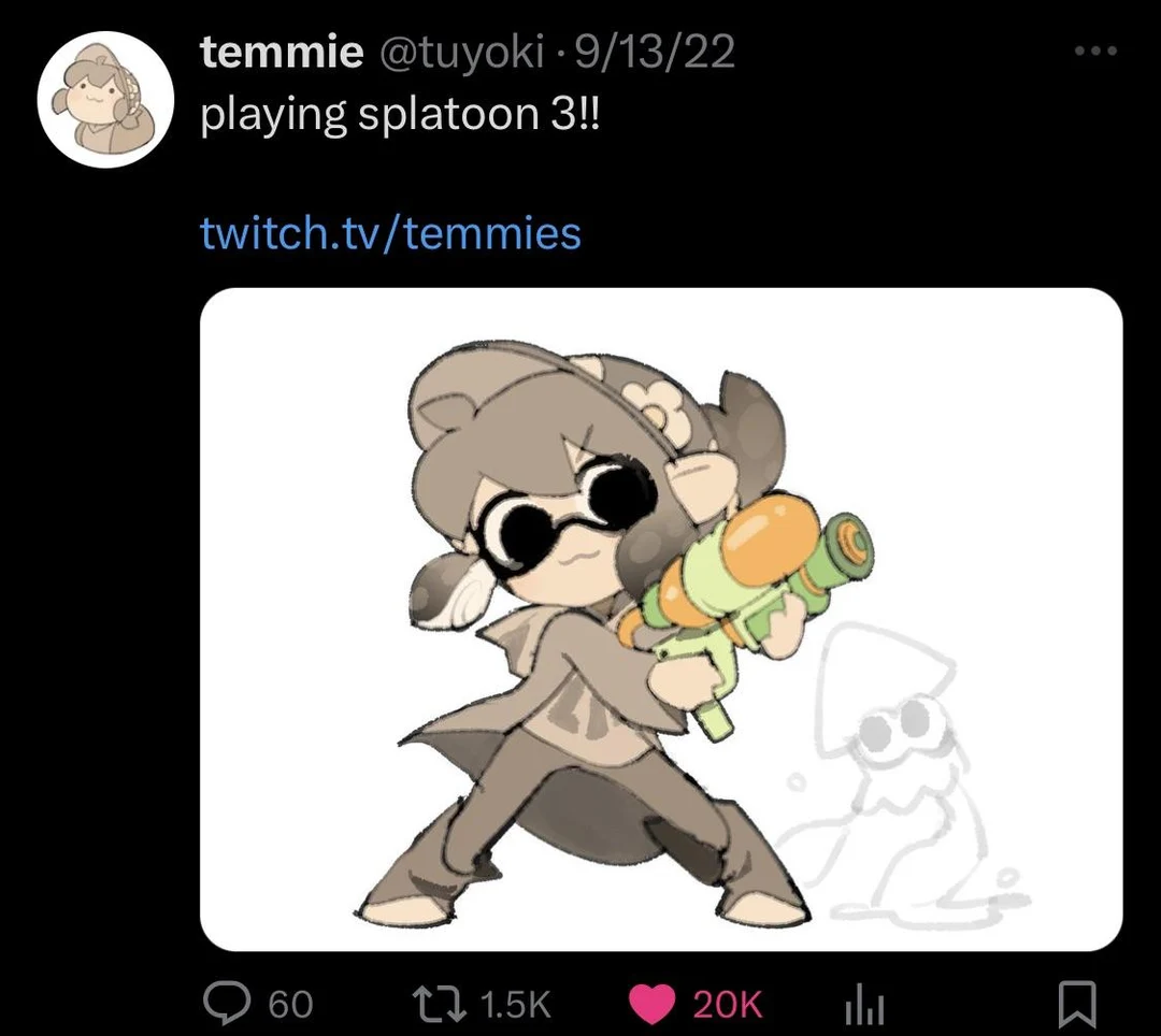 Temmie Chang, main artist for Undertale, made Splatoon art! | Scrolller