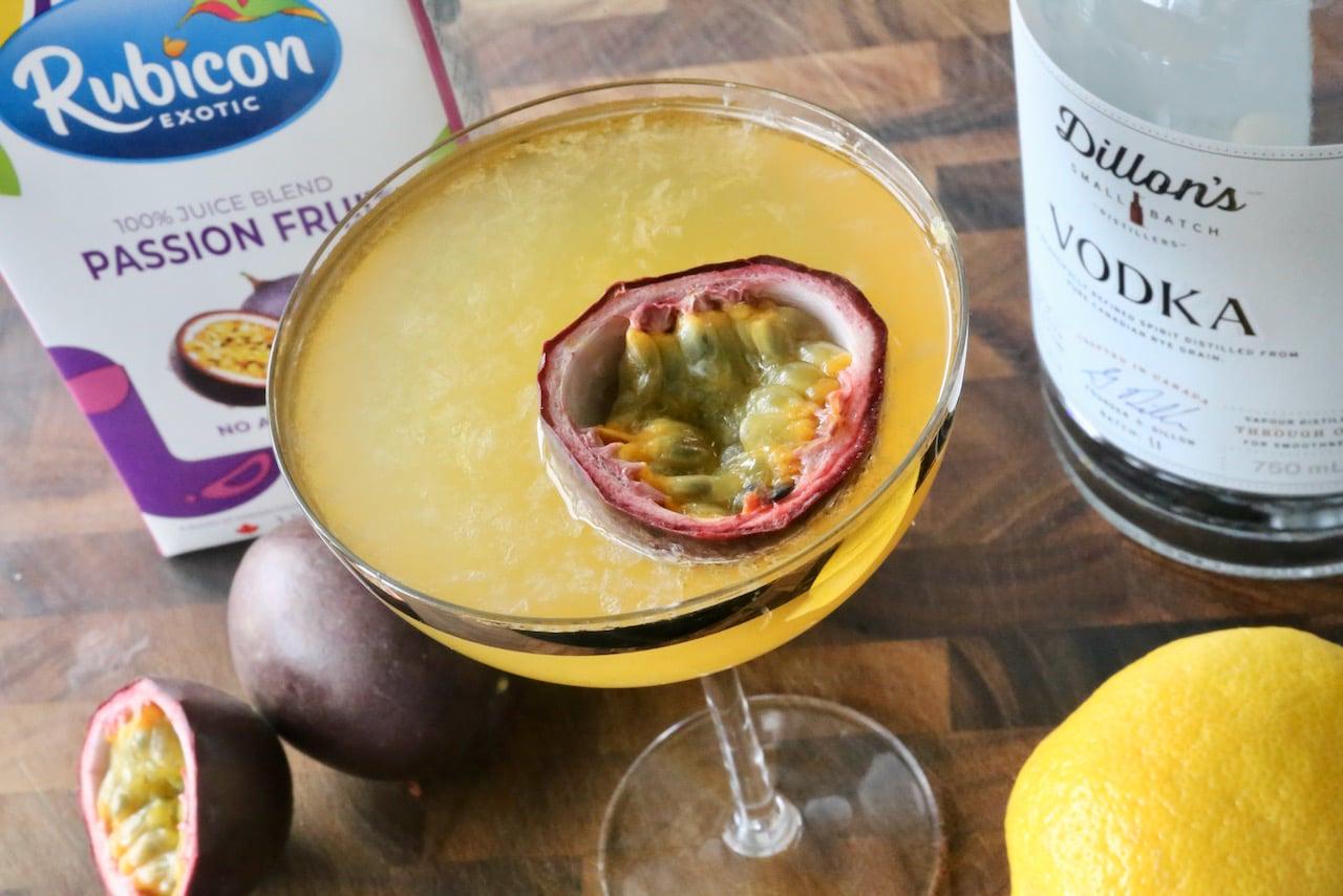 Passion Fruit Vodka Martini Cocktail | Scrolller