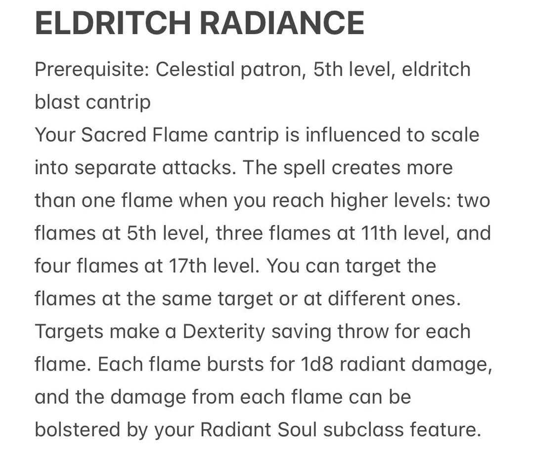 ELDRITCH INVOCATION: Eldritch Radiance | Scrolller