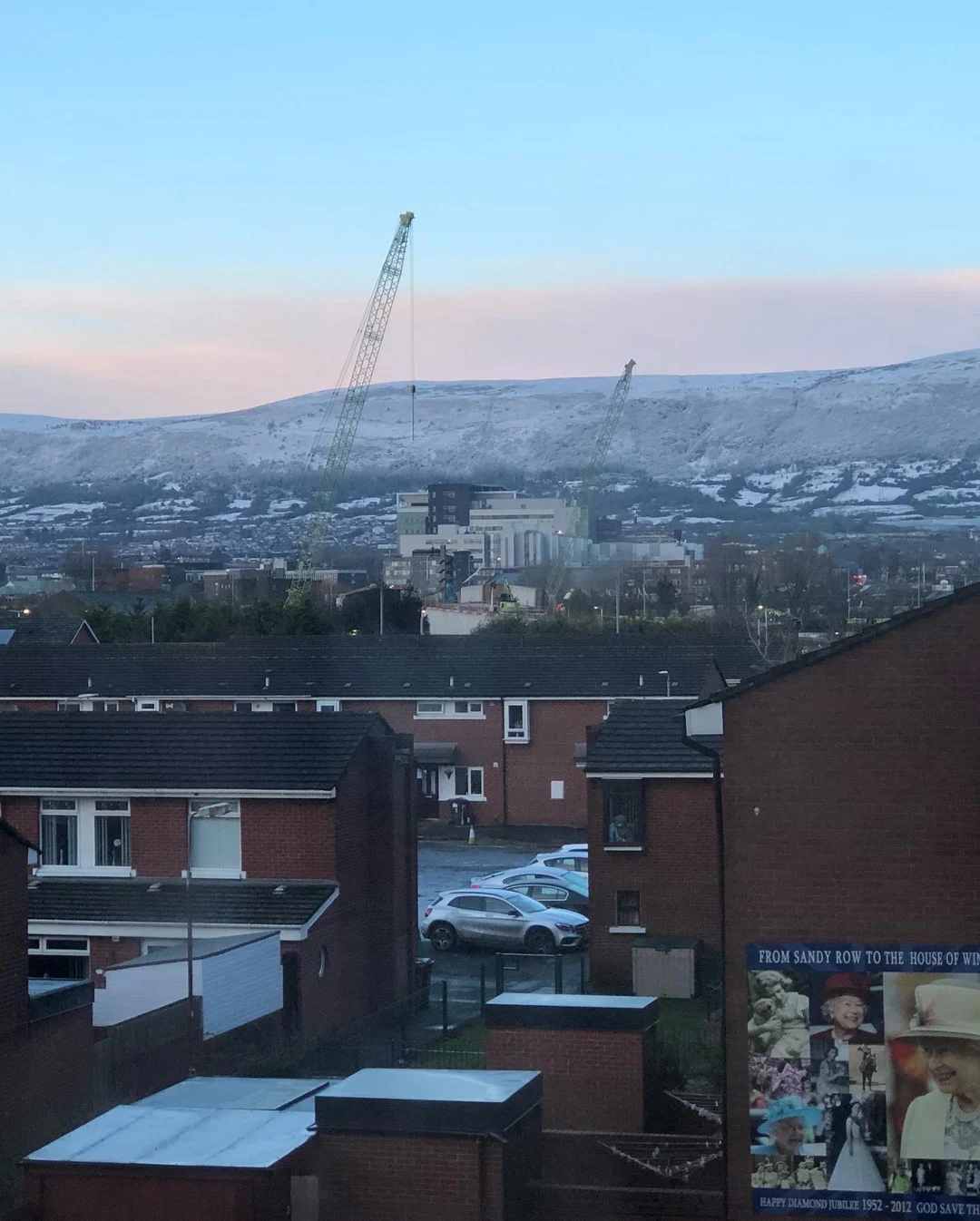 Mountain View from my Hotel Room in Belfast, Northern Ireland | Scrolller