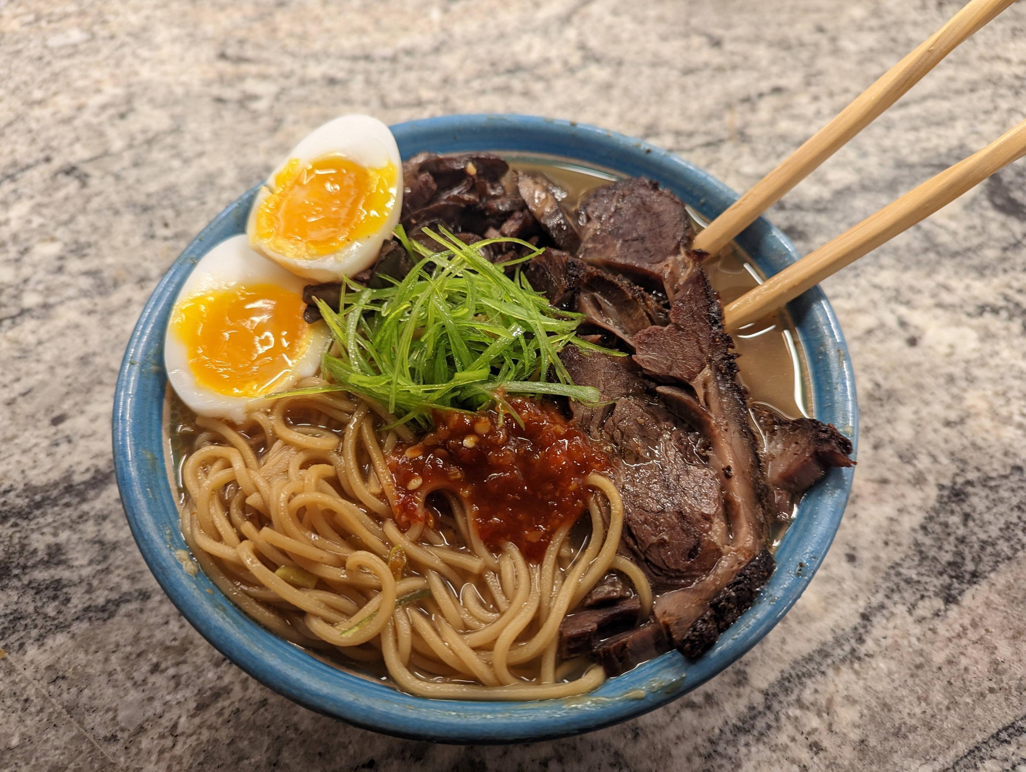Smoked chuck eye miso ramen | Scrolller