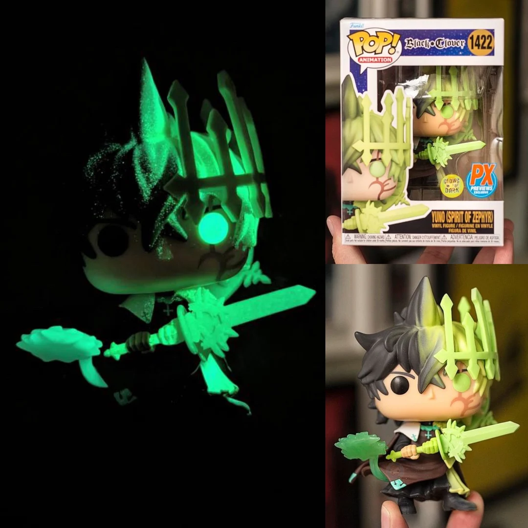 In hand look of the new Yuno Funko Pop and its glow | Scrolller