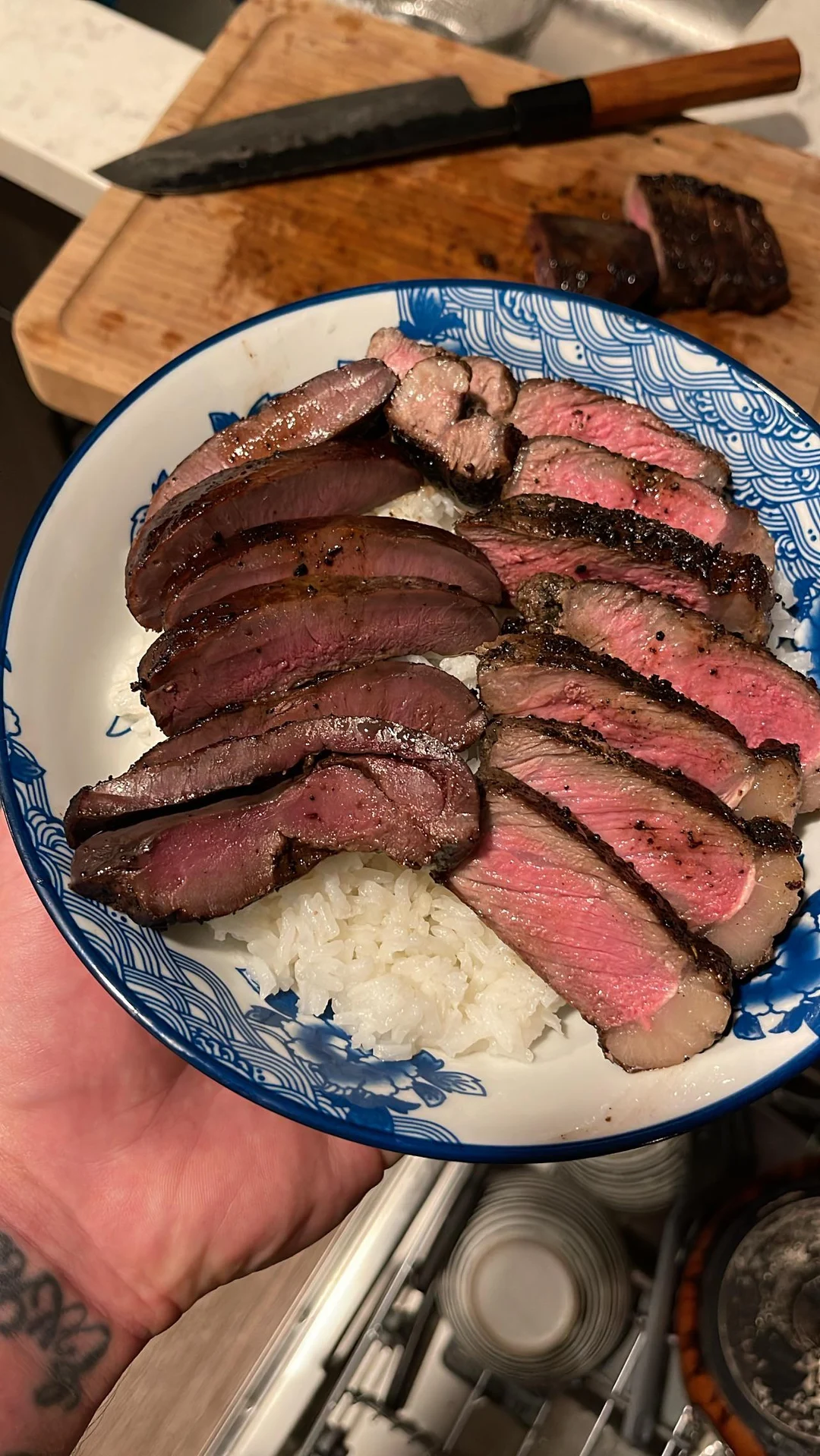 Strip steak and Venison heart. (bow hunted the white tail). | Scrolller