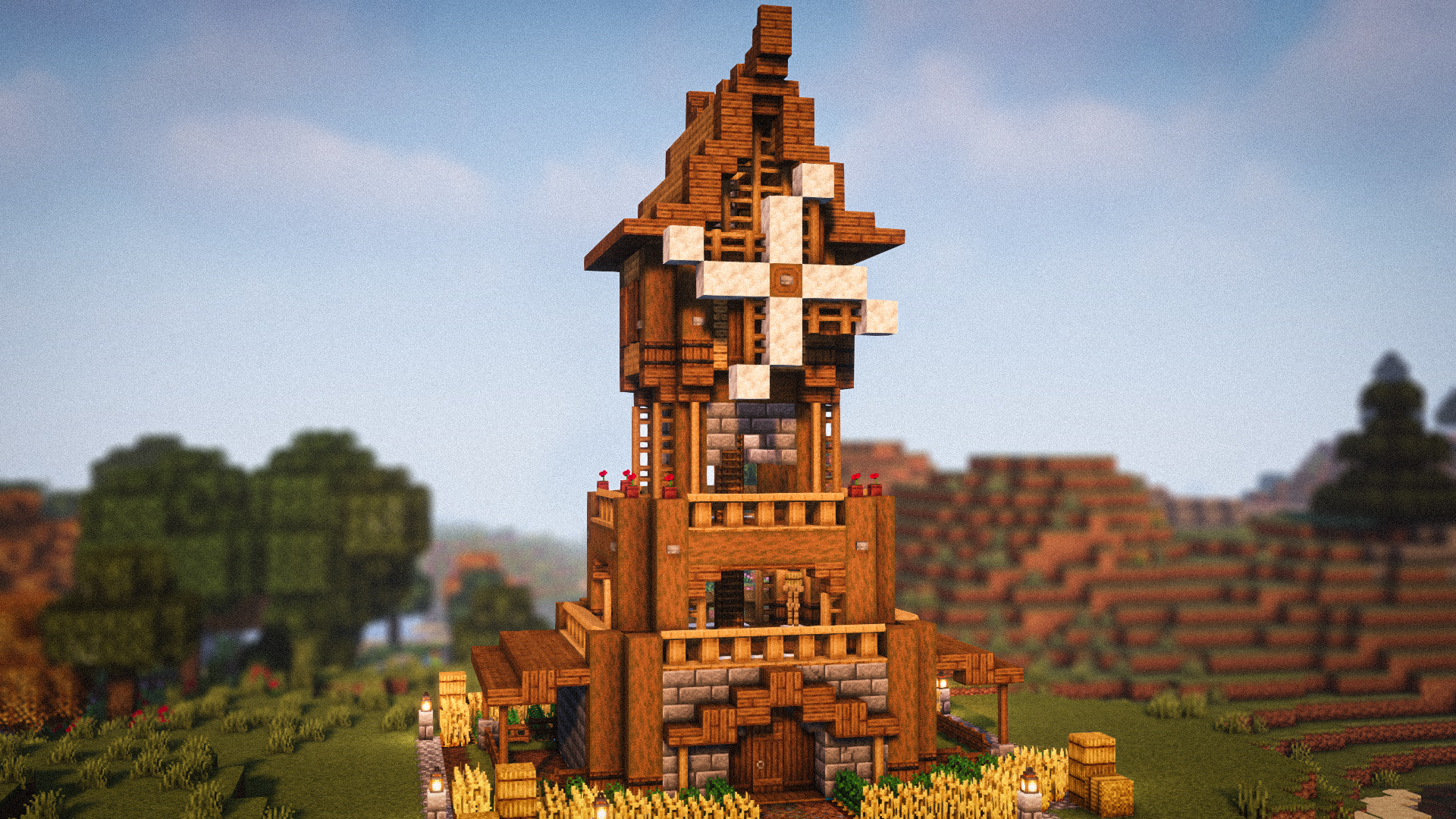 Made this windmill survival base | Scrolller