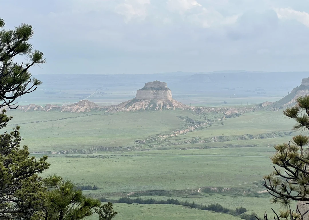 The fog this morning made the landscape look like a painting. Shot of Dome Rock taken from the ...