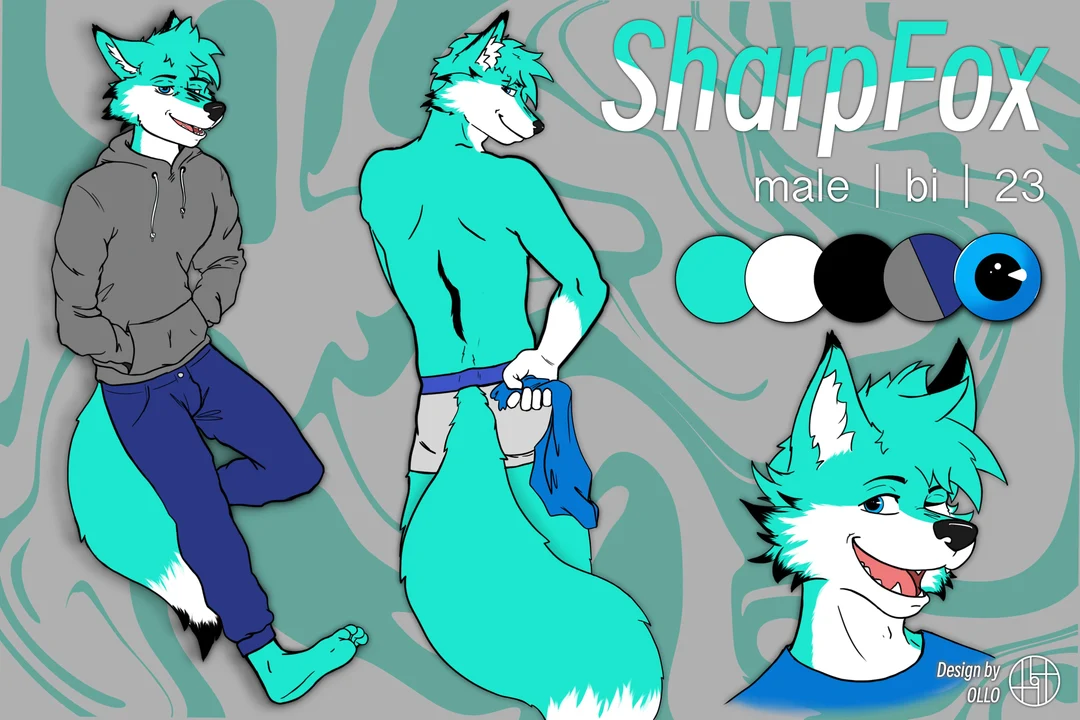 SharpFox ref sheet | Scrolller