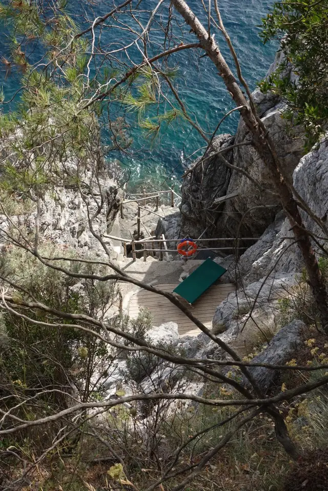 perfect afternoon spot on the cliff, Amalfi Coast, Italy | Scrolller