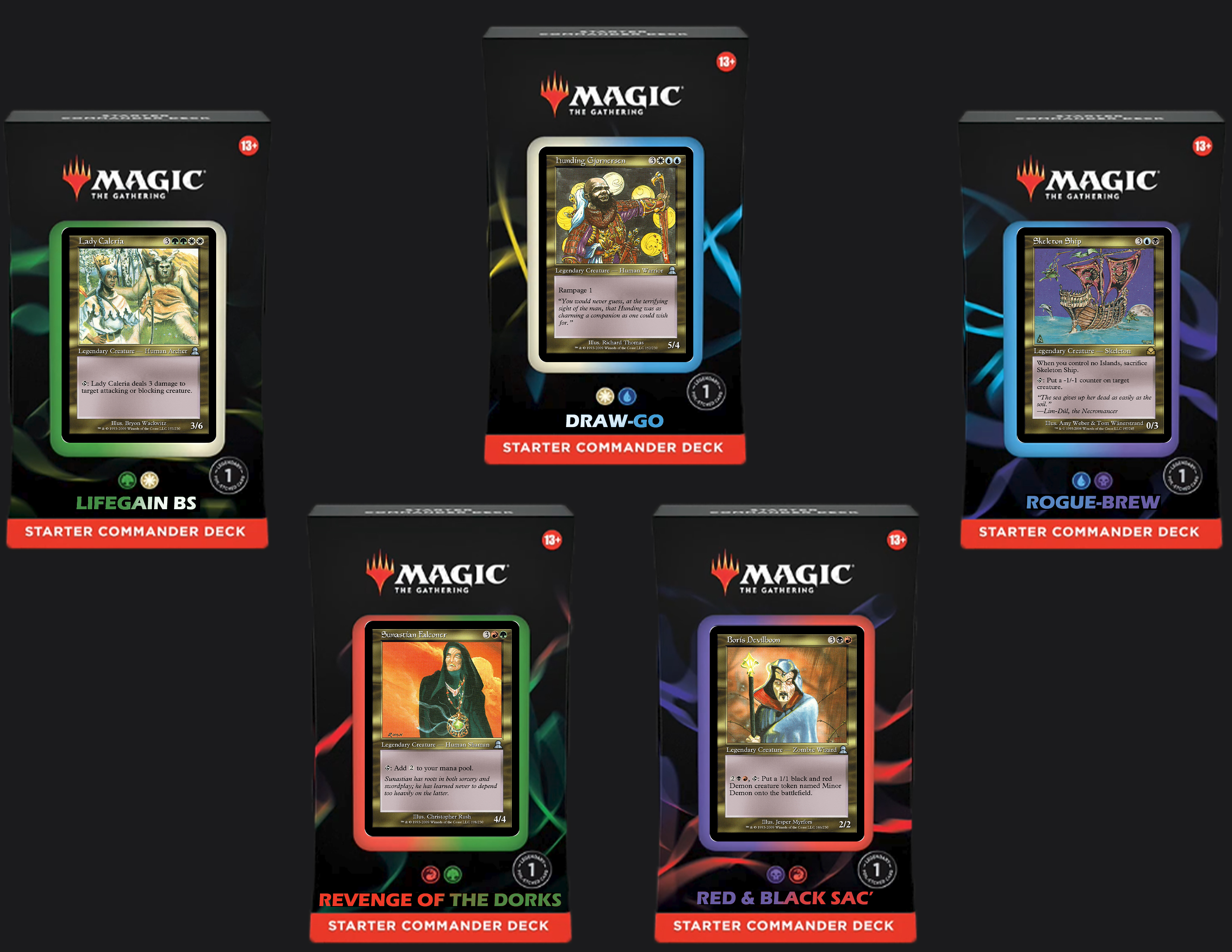 New Starter Commander decks, each led by a Legend from Magic's past ...