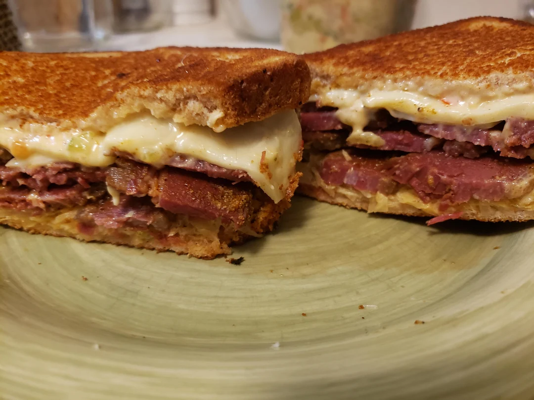 Rachel Sandwich - a spicy Reuben with homemade pastrami | Scrolller