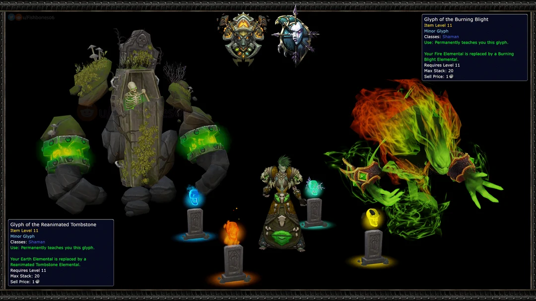 Concept: Forsaken Shamans & Elemental Glyphs | Scrolller