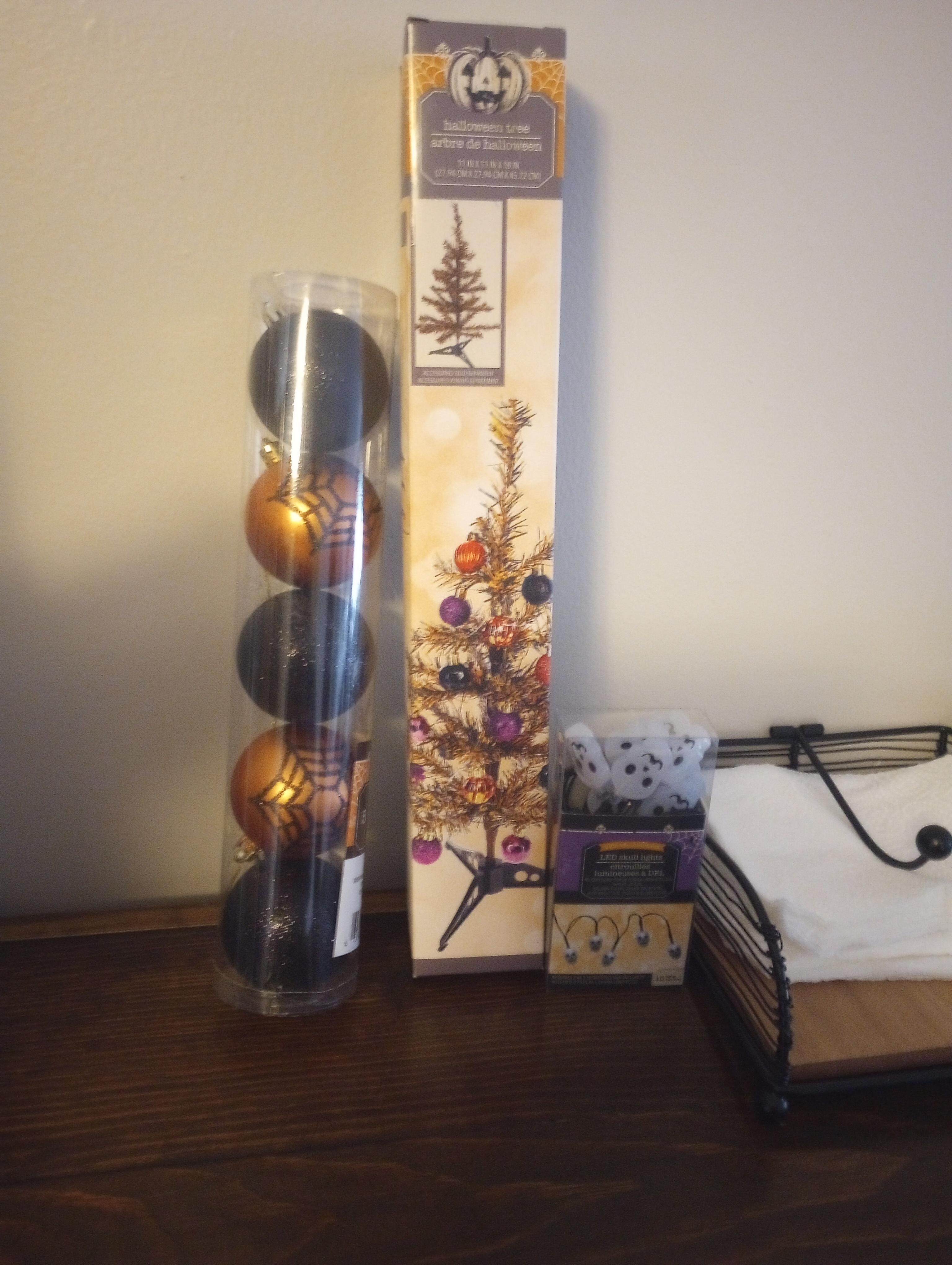 The dollar twenty five store (I'm petty) has cute little Halloween trees! | Scrolller