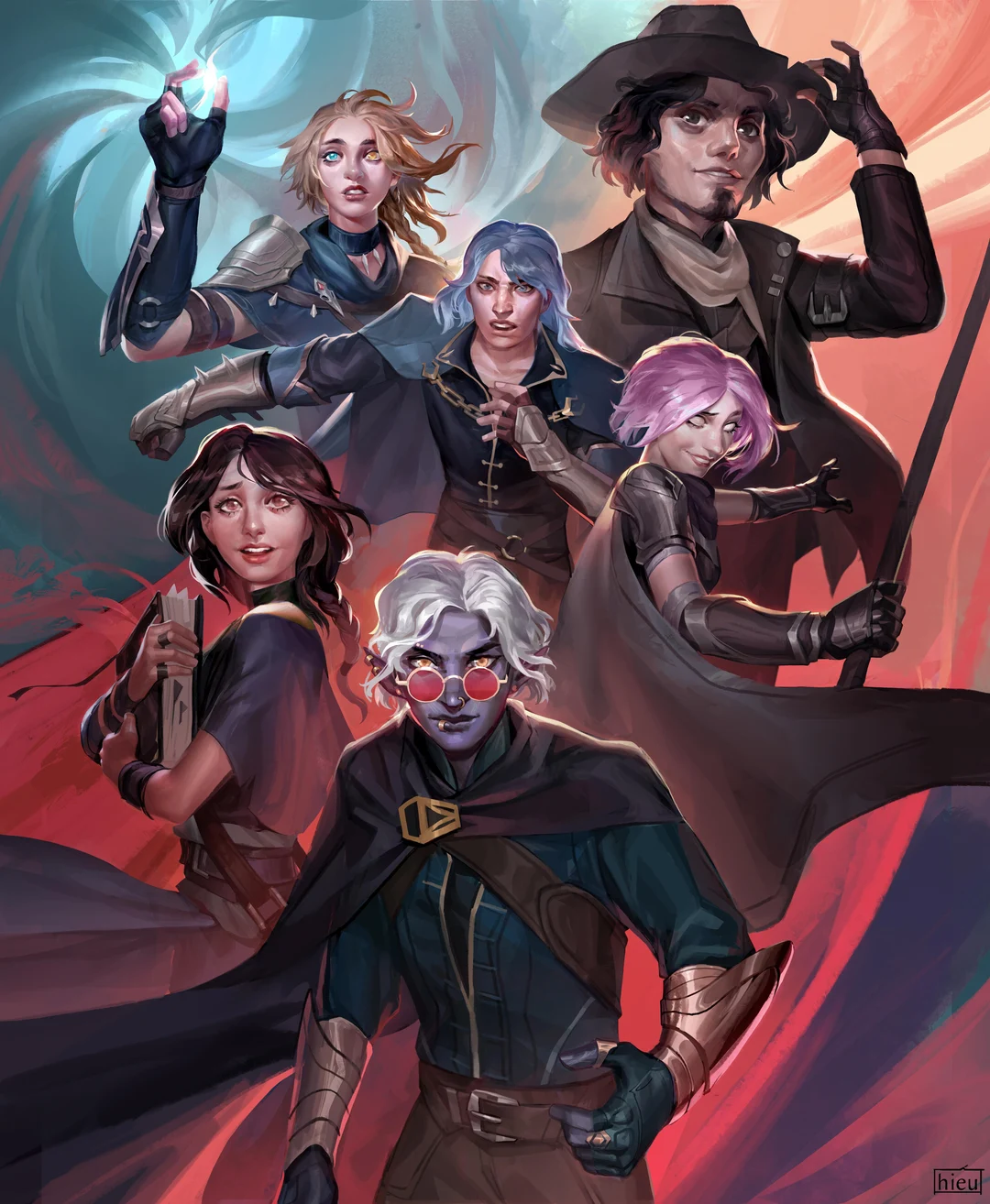 A DnD party I drew | Scrolller