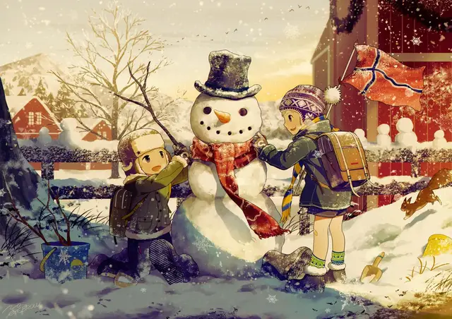Noteworthy Snowman by artist NOEYEBROW NOTRE | Scrolller