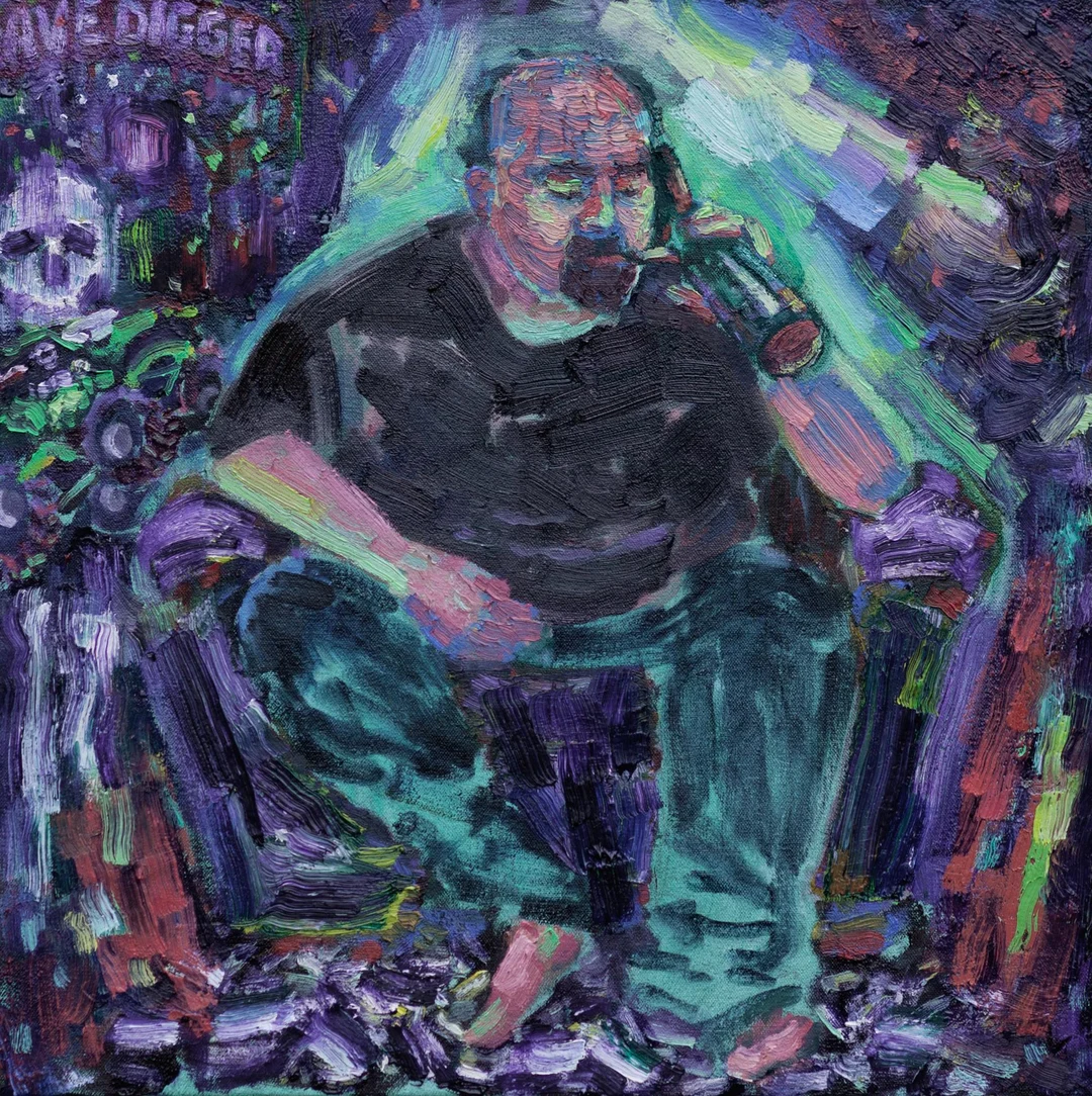 Gravedigger, Me, Oil on Canvas, 2022 | Scrolller