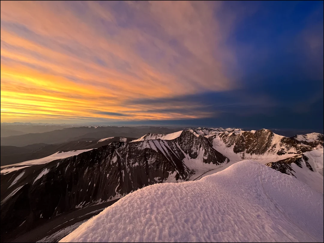Sunrise from the summit of Kang Yatse 1, Markha Valley, Ladakh, India | Scrolller