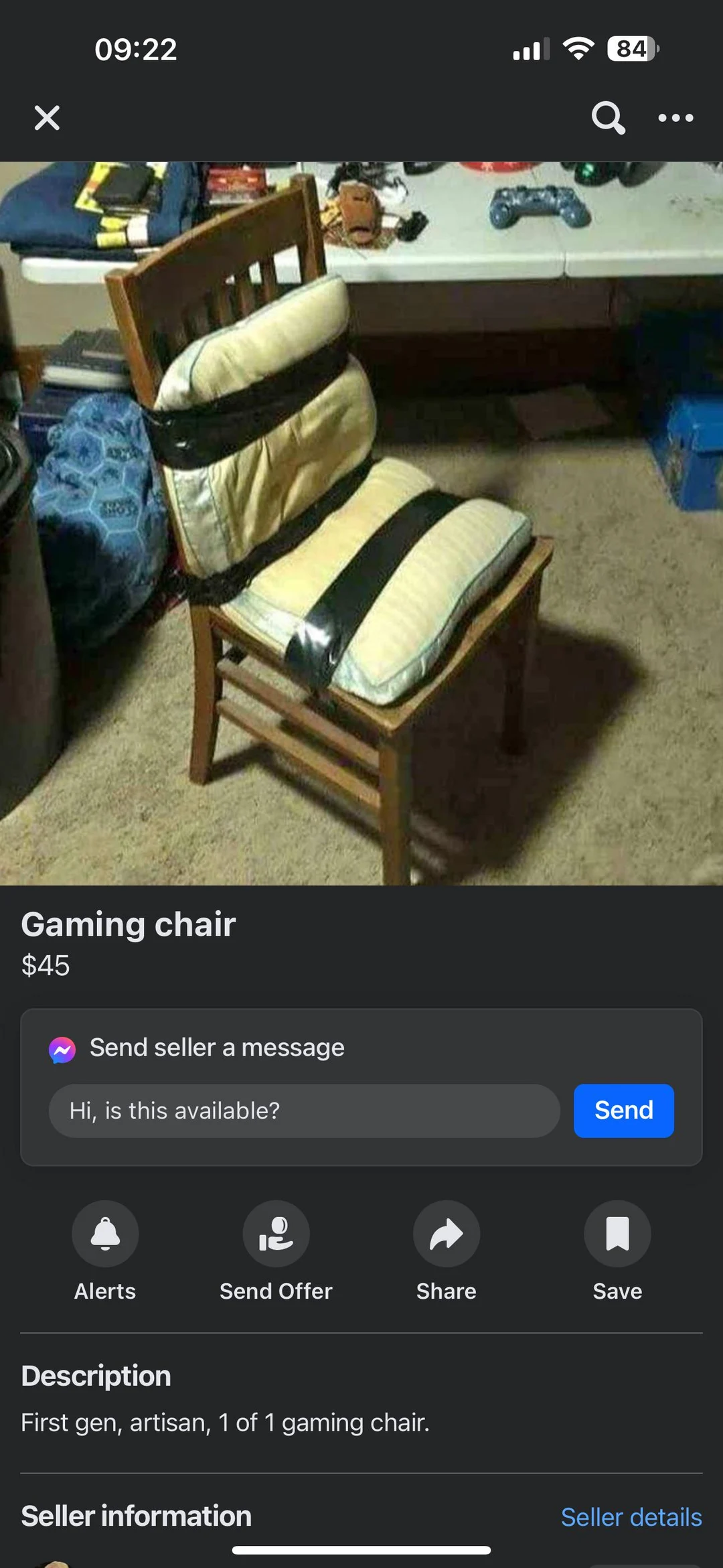 First Gen artisan Gaming Chair | Scrolller