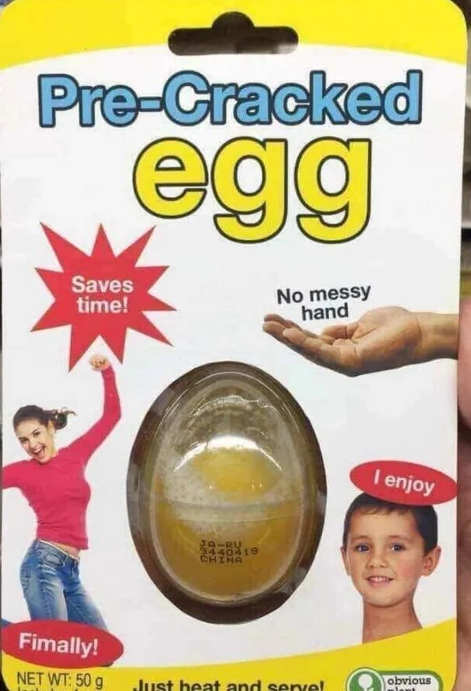 Pre cracked egg. | Scrolller