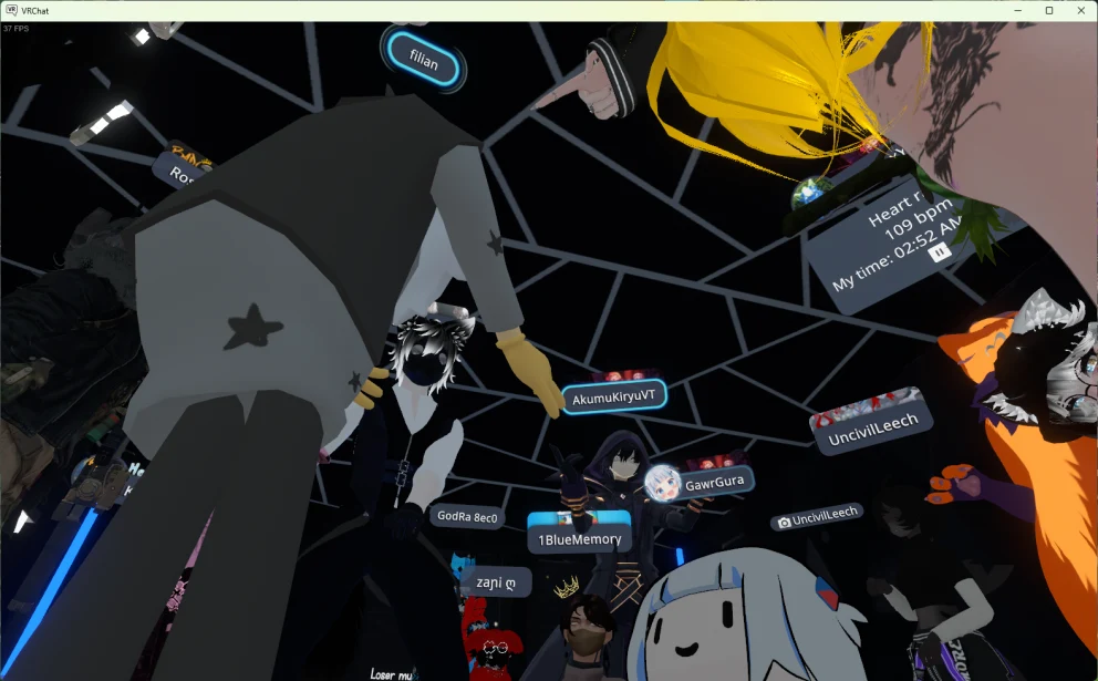 Met Gura and Fillian in VRChat while visiting worlds! | Scrolller