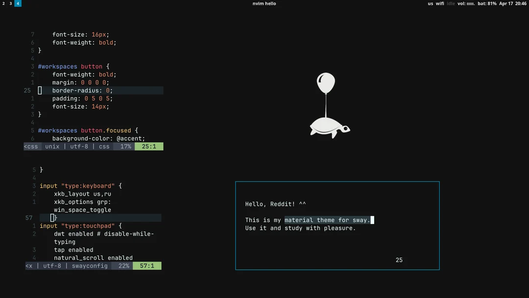 [Sway] My setup with Fedora | Scrolller