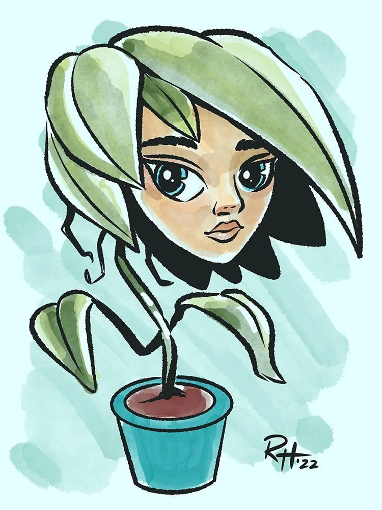 Reborn, Me, Digital Watercolor, 2022 | Scrolller