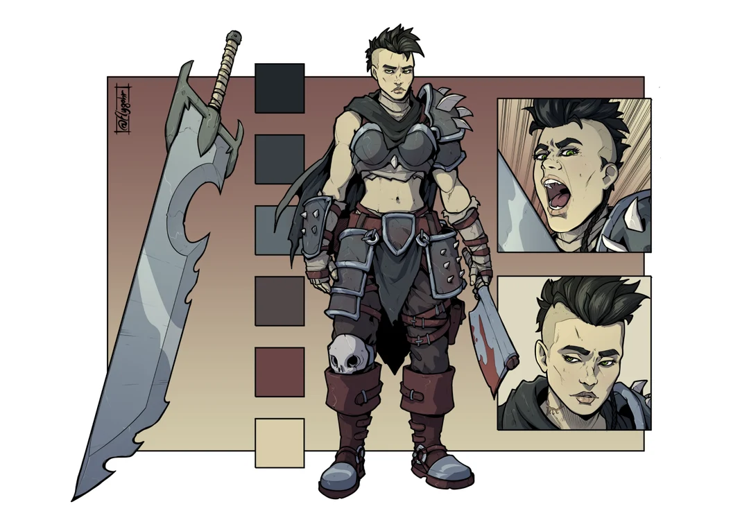 Human Fighter character design | Scrolller