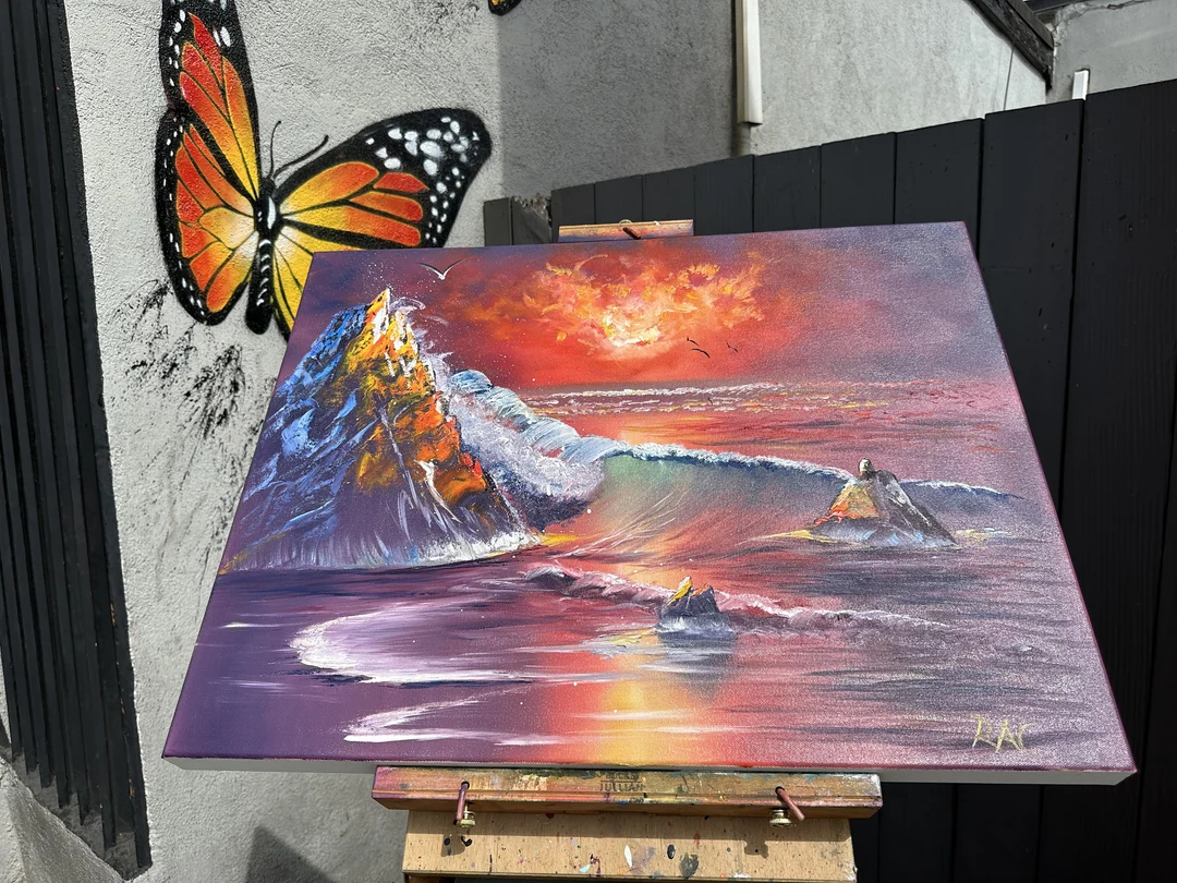 Sunburst, RAC, oil on canvas, 2023 | Scrolller