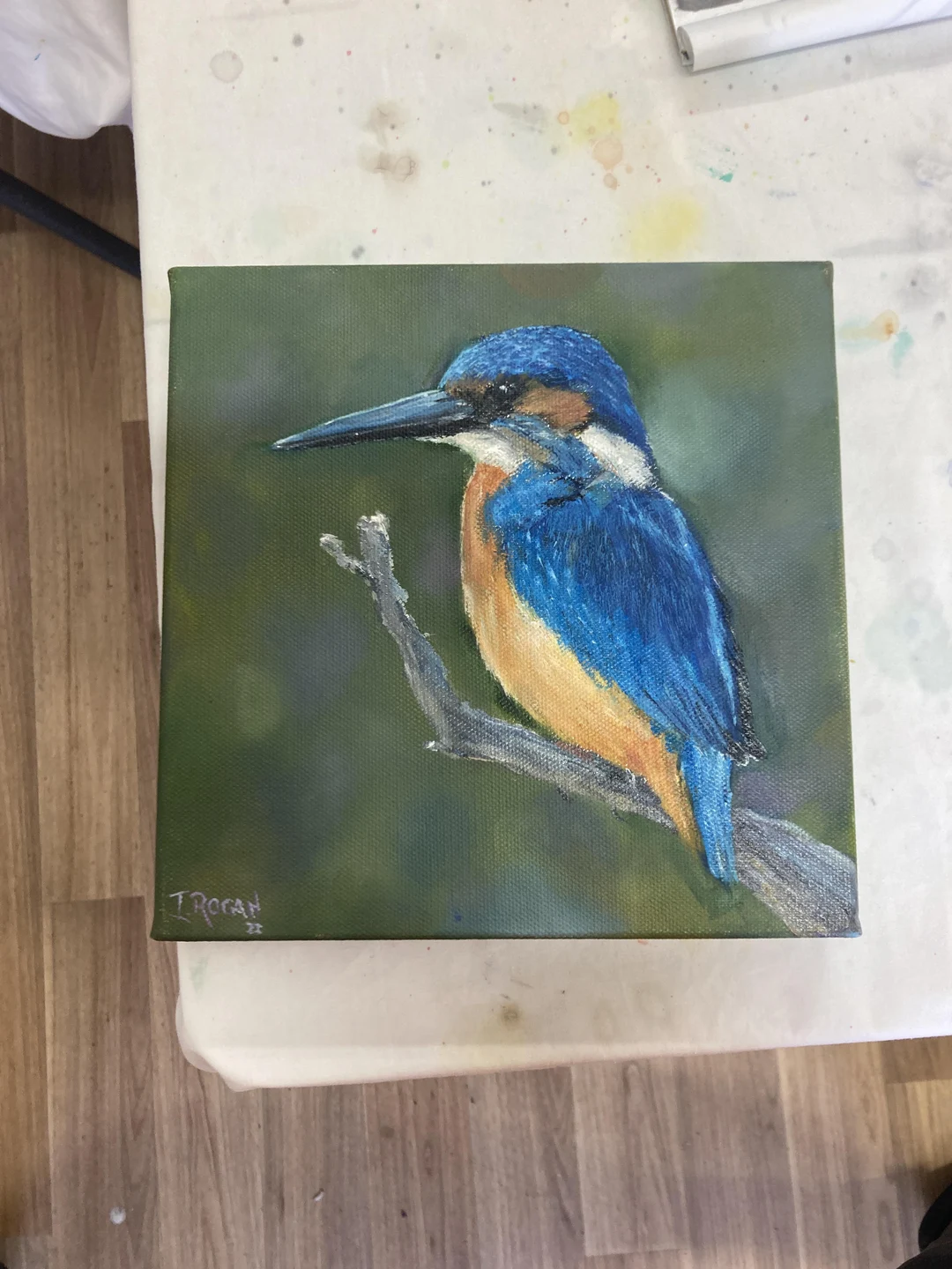 Kingfisher, me, oil on canvas, 2022 | Scrolller