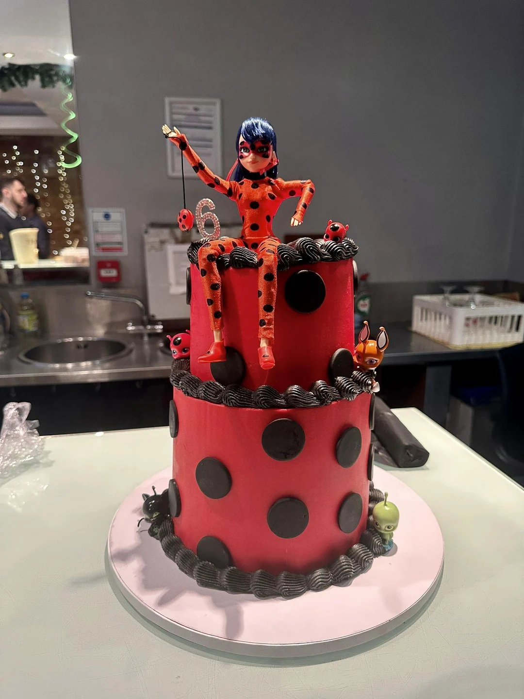 Two tier miraculous ladybug cake made by me. 🐞 | Scrolller
