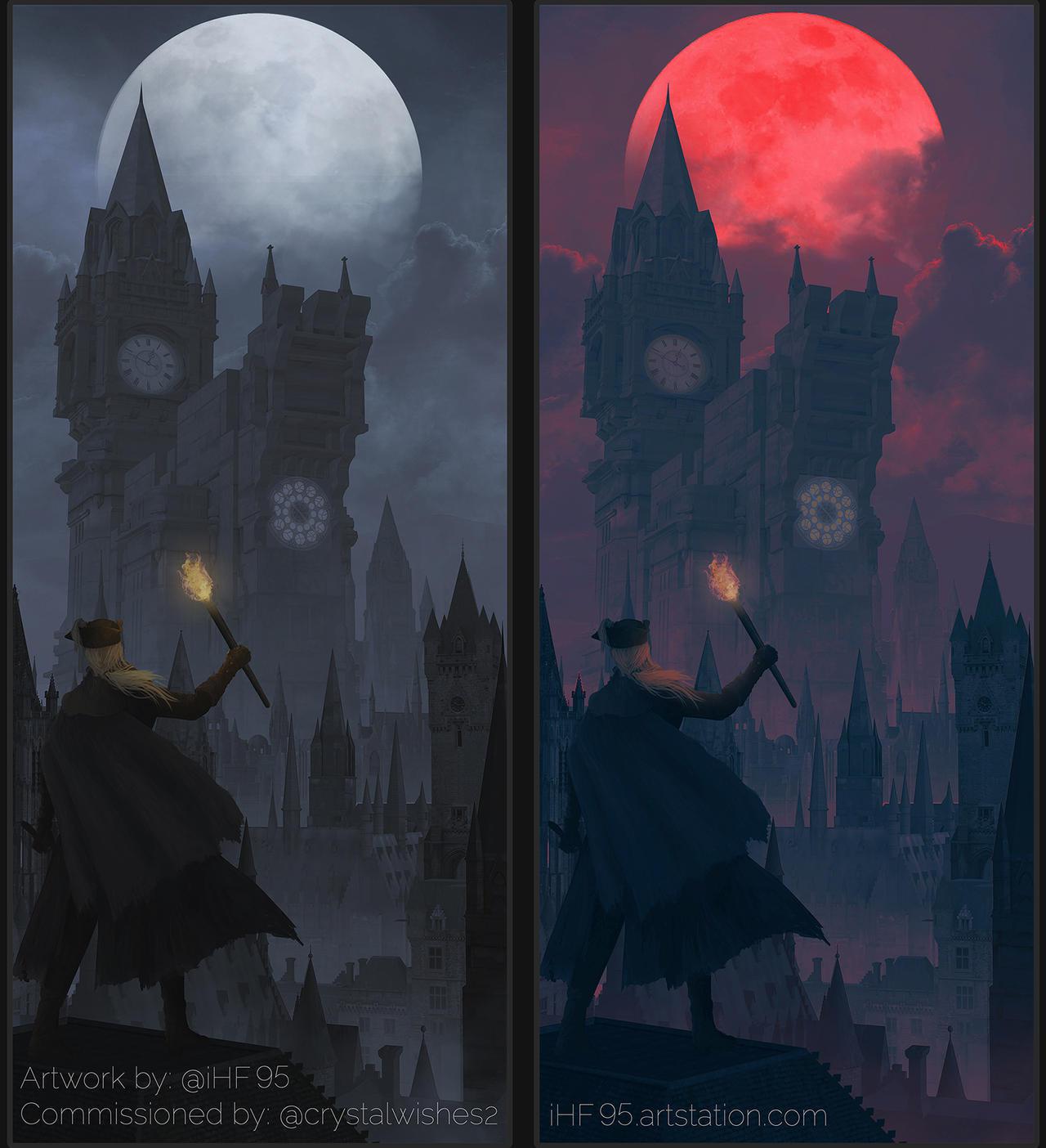 An illustration of Astral Clocktower scenery that I made for a client, I had my fun while making ...