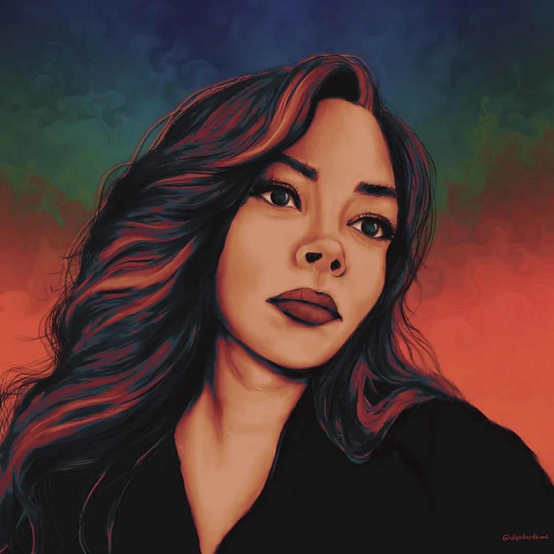 Annual self portrait, dipndapdraws (me), Procreate, 2023 | Scrolller