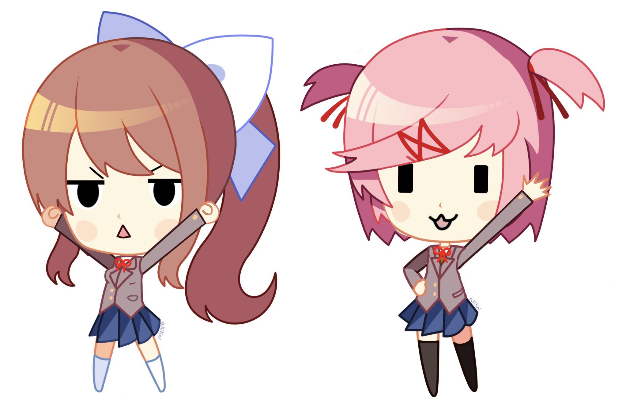 Monika and Natsuki Swap Au | Scrolller