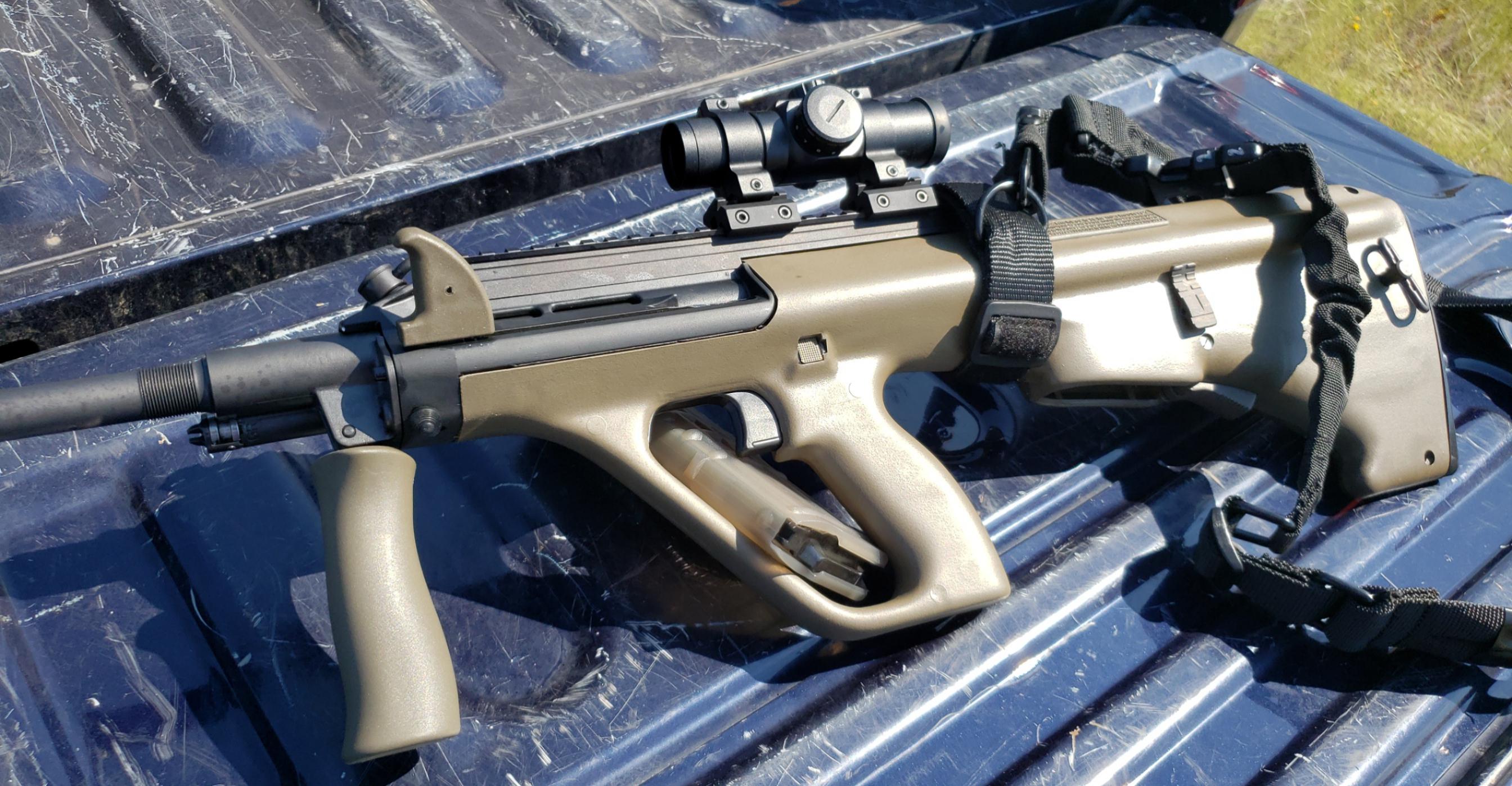 [OC] AUG a3m1: Took her to the range for the first time yesterday, she shoots like a dream ...