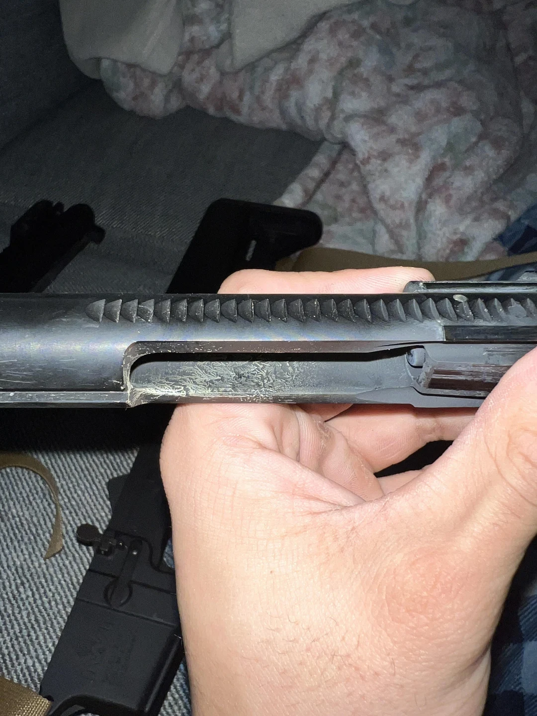 Are these types of marks normal for the inside of a BCG | Scrolller