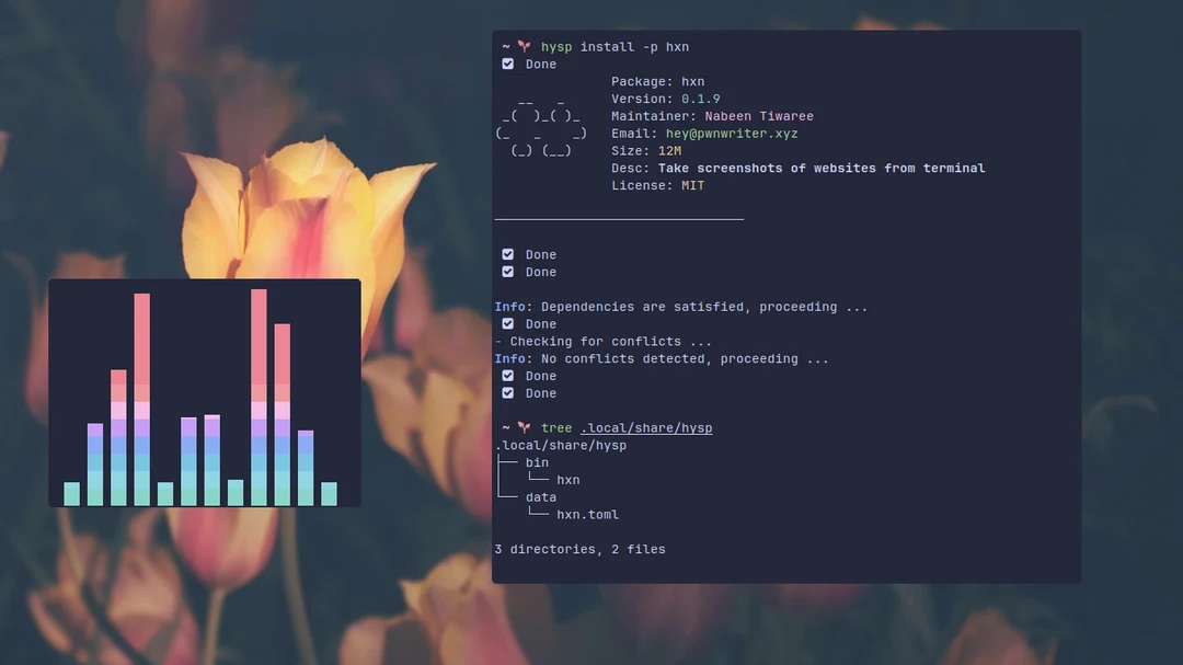 [catppuccin]: Wrote my own package manager | Scrolller