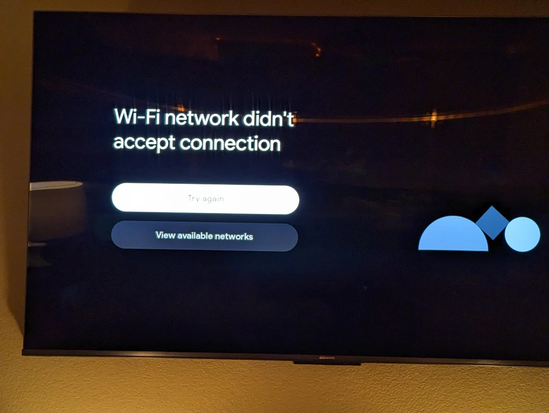 TV Won't Connect | Scrolller