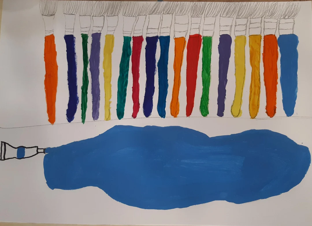 Painted Scenery, Me, Gouache, 2022 | Scrolller